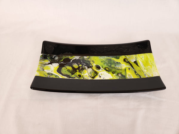 Flared Rectangular Plate - Melt Feature - Spring Trio Ink – Saward ...